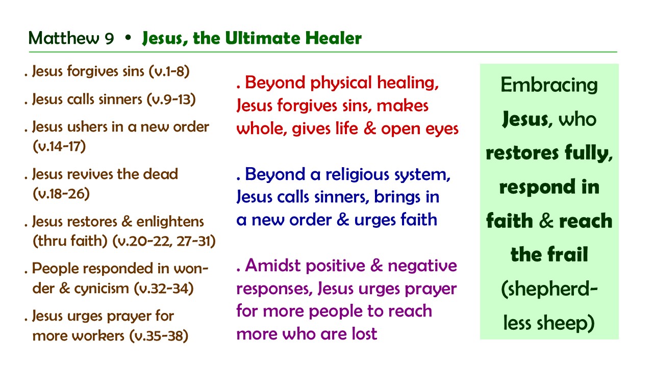 Matt 9 (GrpTeaching) – Bible Study Resources